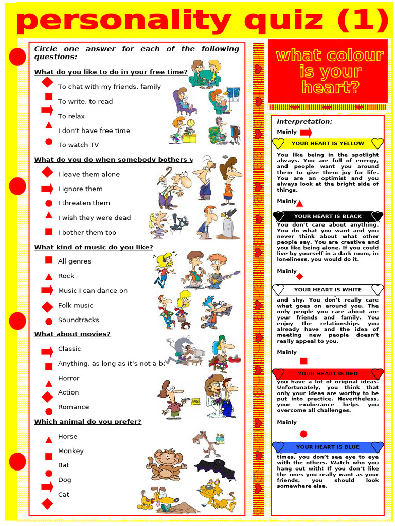 Personality Quiz: Free Time & Preferences | PDF