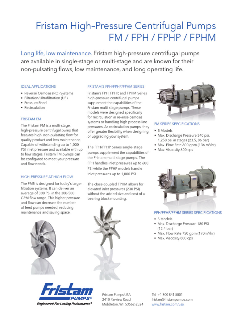 HP Flyer | PDF | Pump | Separation Processes