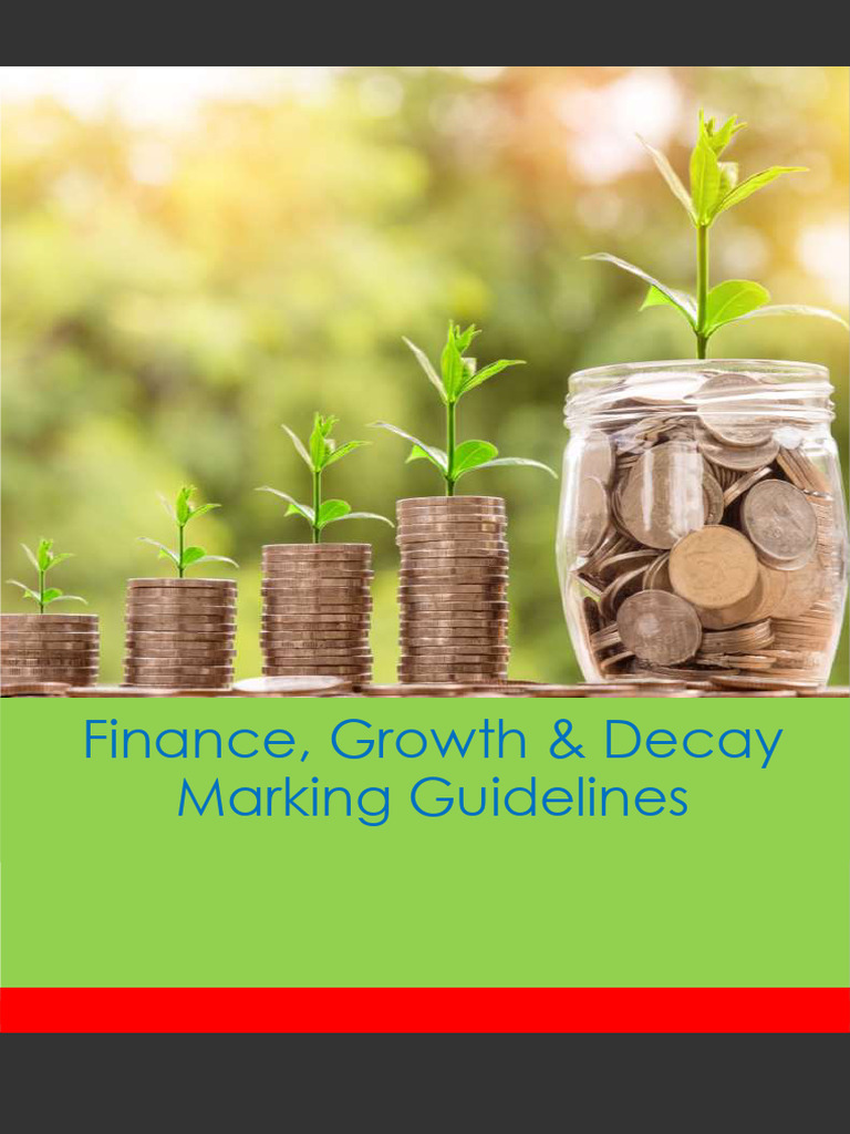 Finance, Growth & Decay Marking Guidelines | PDF | Financial Services ...