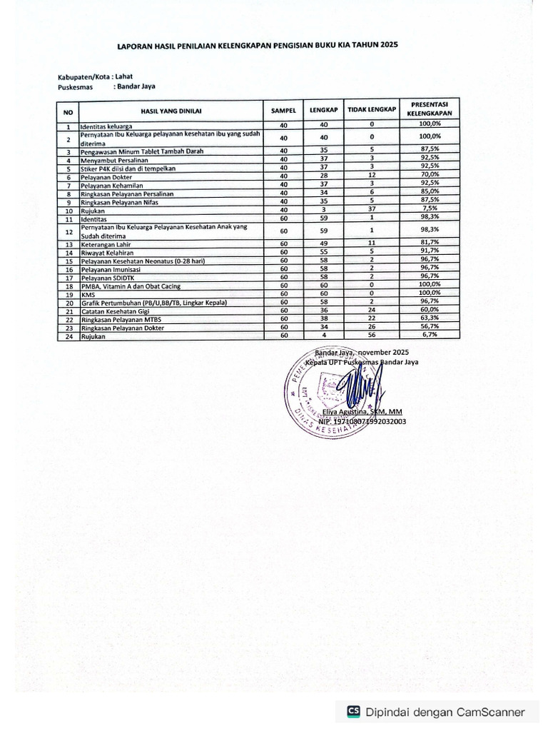 Puskesmas Bandar Jaya | PDF