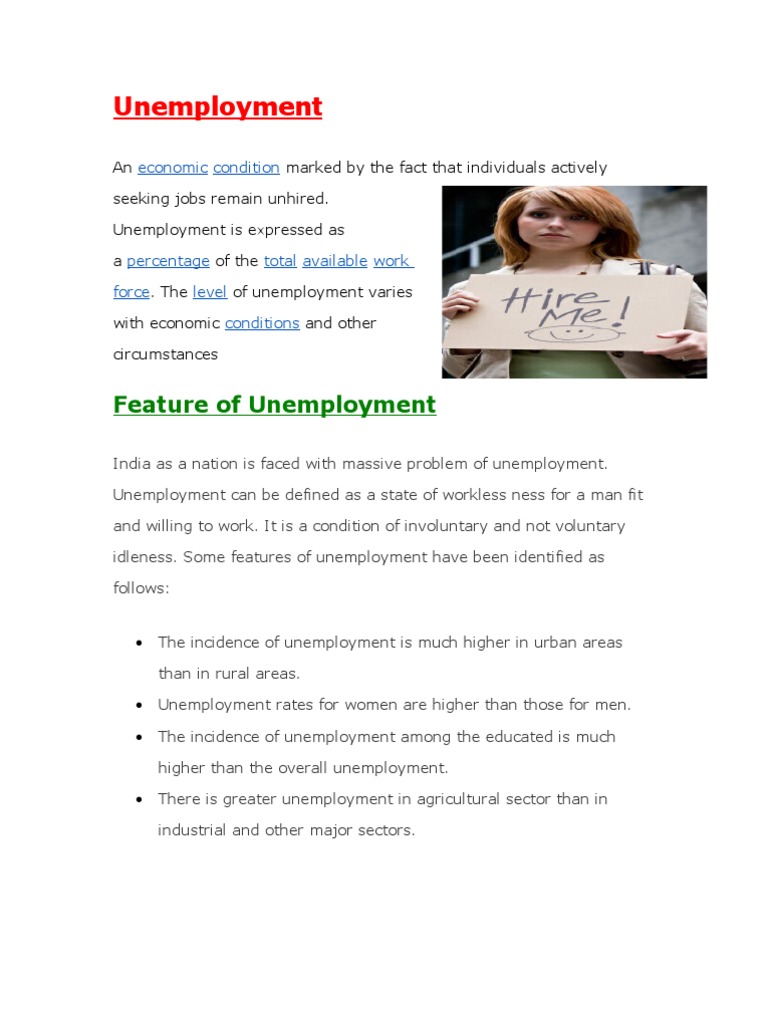 Unemployment) | Download Free PDF | Unemployment | Social Science