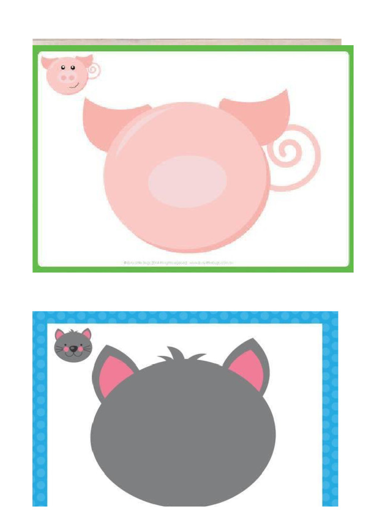 Animals Play Doh Mats | PDF