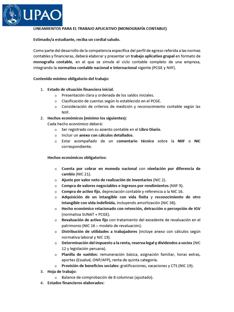 LINEAMIENTOS | PDF | normas internacionales de INFORMACION FINANCIERA ...