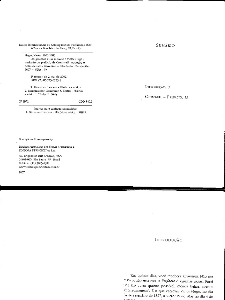 HUGO, Victor - Do Grotesco e Do Sublime - Compressed | PDF