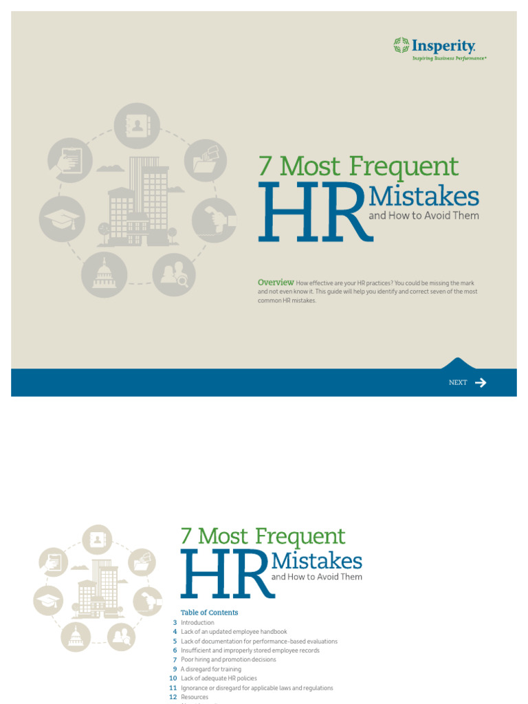 7 Common HR Mistakes to Avoid | PDF | Overtime | Background Check