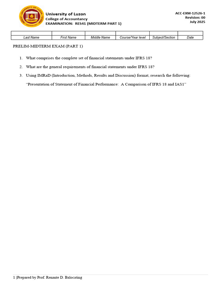 Res41 - 12526 - Midterm Exam Part 1 | PDF