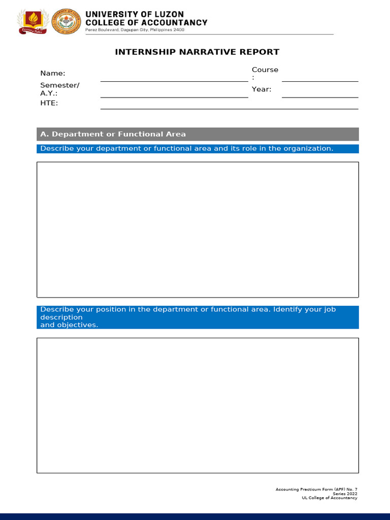 Internship Narrative Report | PDF