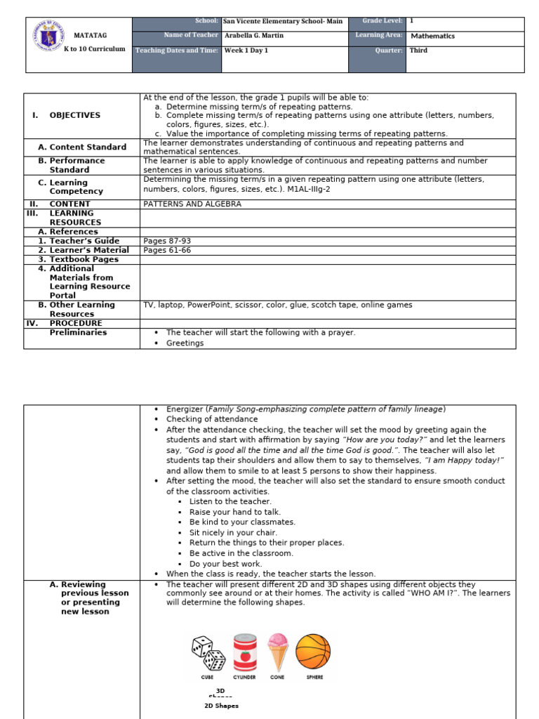 dlp cksd | PDF | Teachers | Educational Assessment