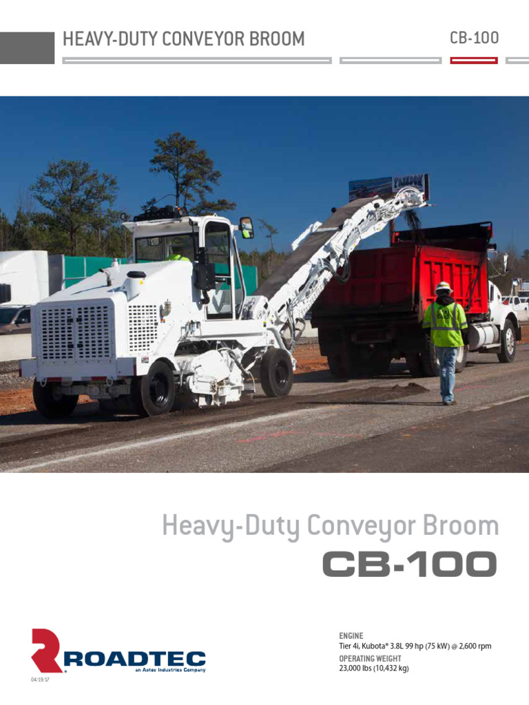 Heavy-Duty Conveyor Broom | PDF | Truck | Motor Vehicle
