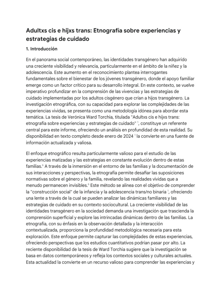 Investigación_ Familias Cis y Trans_ | PDF | Estudios LGBTQIA+ ...