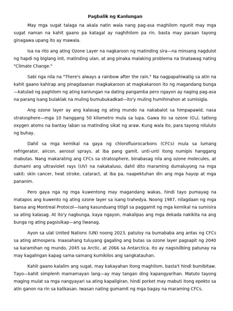 Pagbalik Ng Kanlungan | PDF