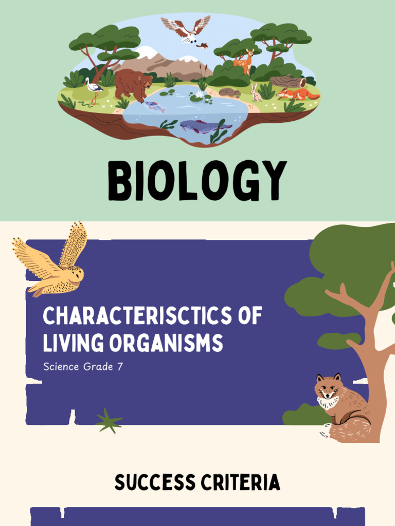 Characteristic of Living Things | PDF | Cellular Respiration | Nutrition