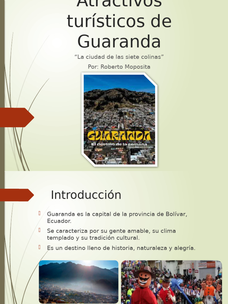 Atractivos Turisticos Guaranda | PDF