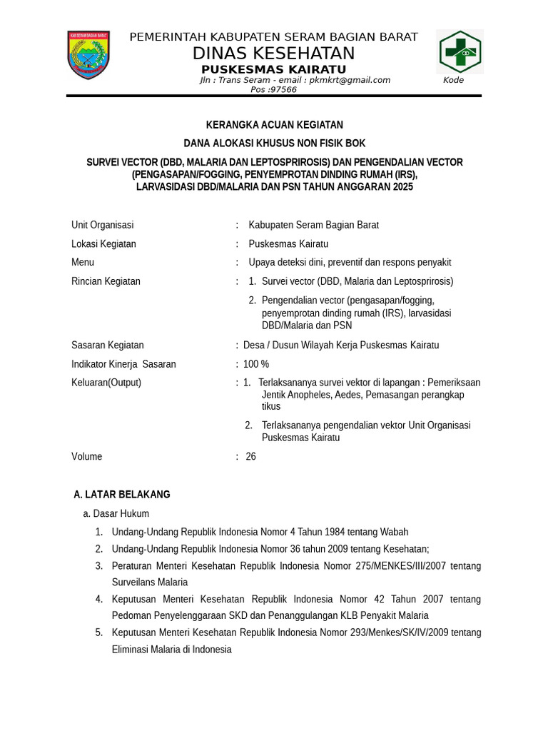 KAK Malaria 2025 | PDF