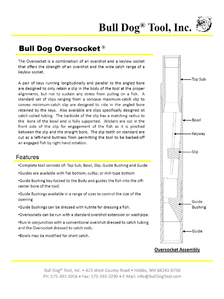 Bull Dog Oversocket | PDF