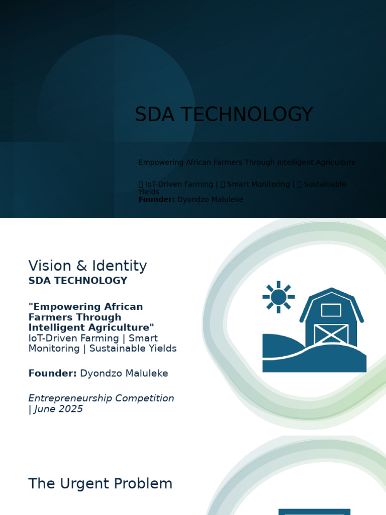 SDA TECHNOLOGY | PDF | Agriculture | Internet Of Things
