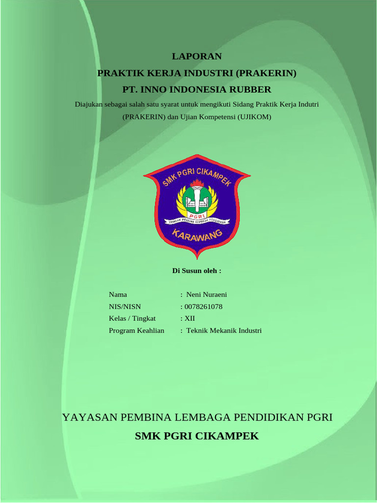 Laporan Pkl Neni Acc (Xii Tmi) | PDF