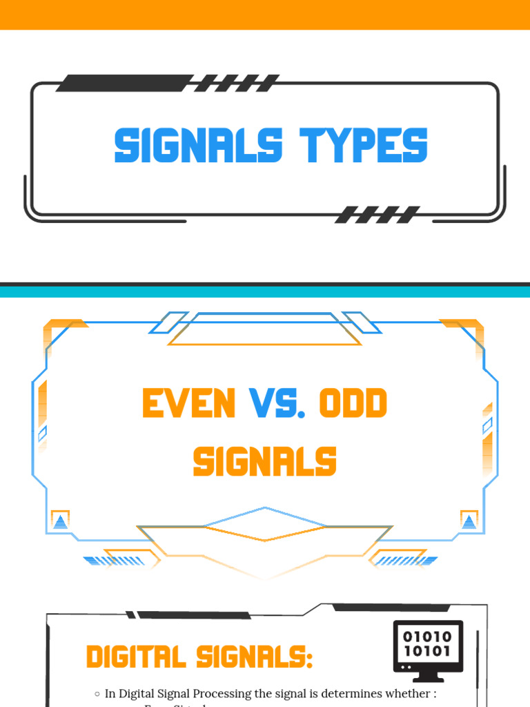 Types of Digital Signals Explained | PDF | Discrete Time And Continuous ...