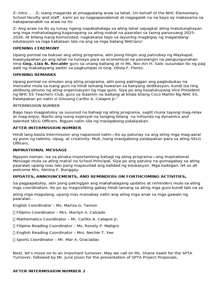 Aral Program | PDF