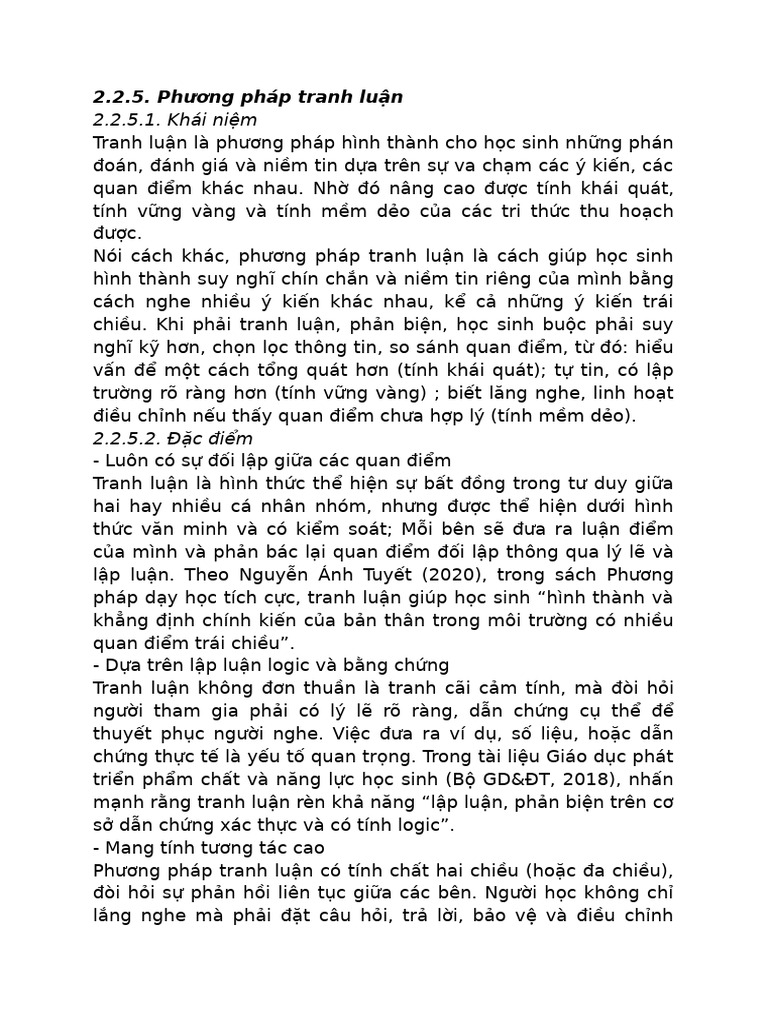 Phương Pháp Tranh Luận | PDF