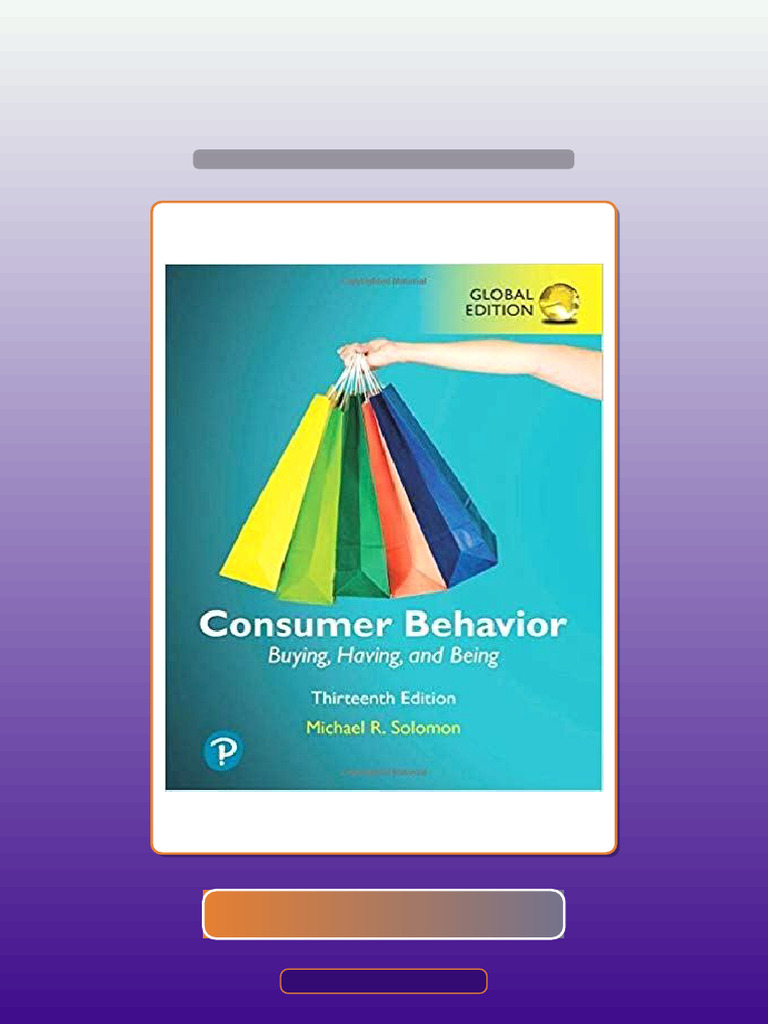 Answers For Consumer Behavior Buying Having and Being Global Edition ...