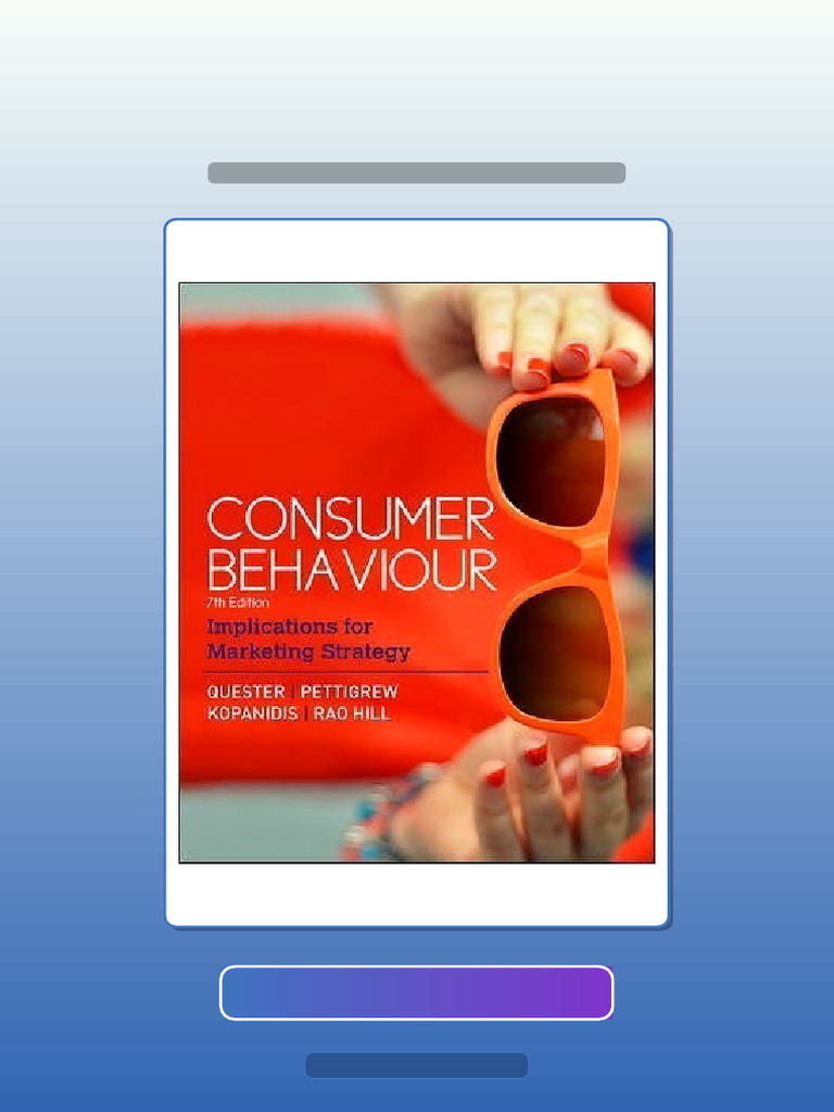 Answers For Consumer Behaviour 7th Edition by Pascale Quester Ebook and ...
