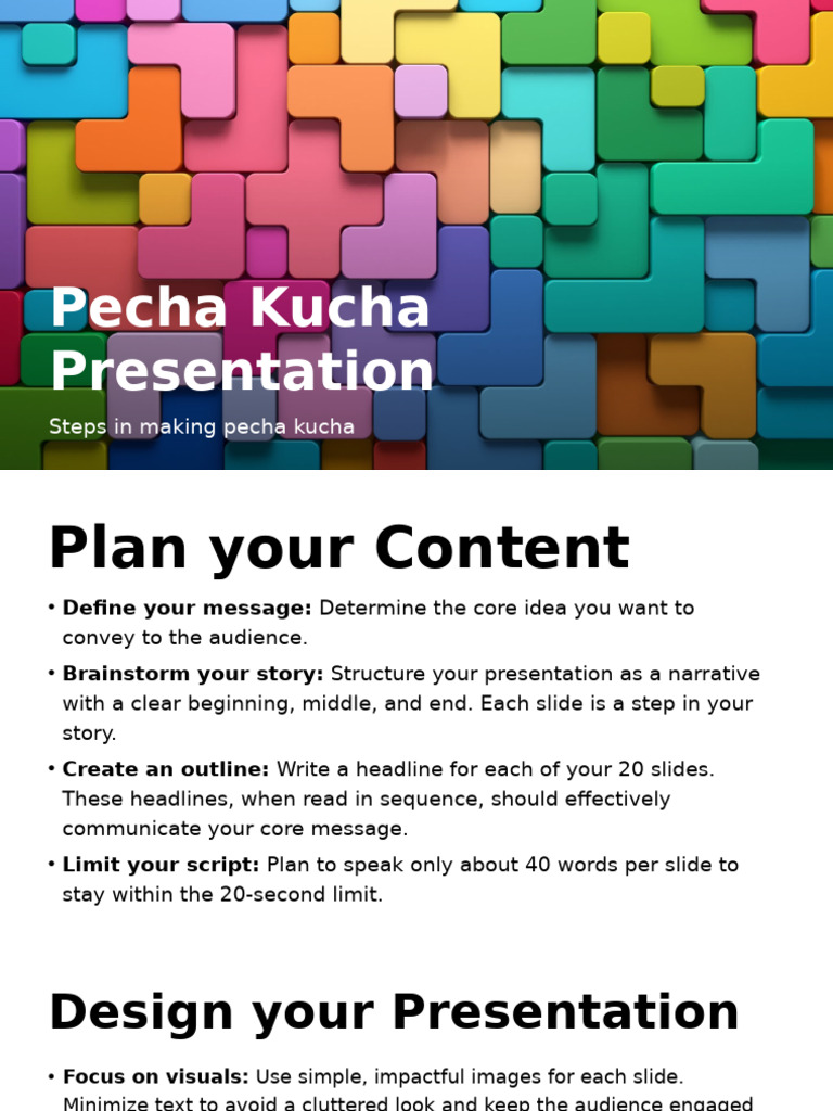 pecha kucha | PDF