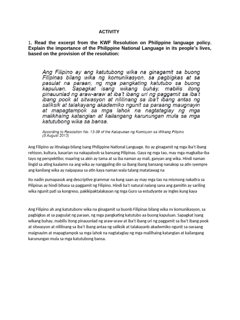 Activity Lls | PDF