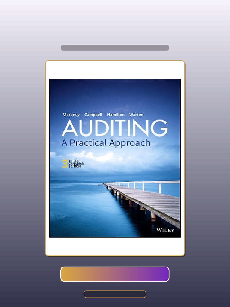 Ultimate Bundle Auditing a Practical Approach 3rd Edition by Moroney ...