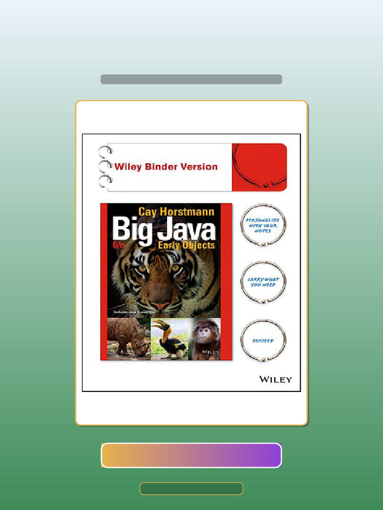 Ultimate Bundle Big Java Early Objects 6th Edition by Horstmann Ebook ...