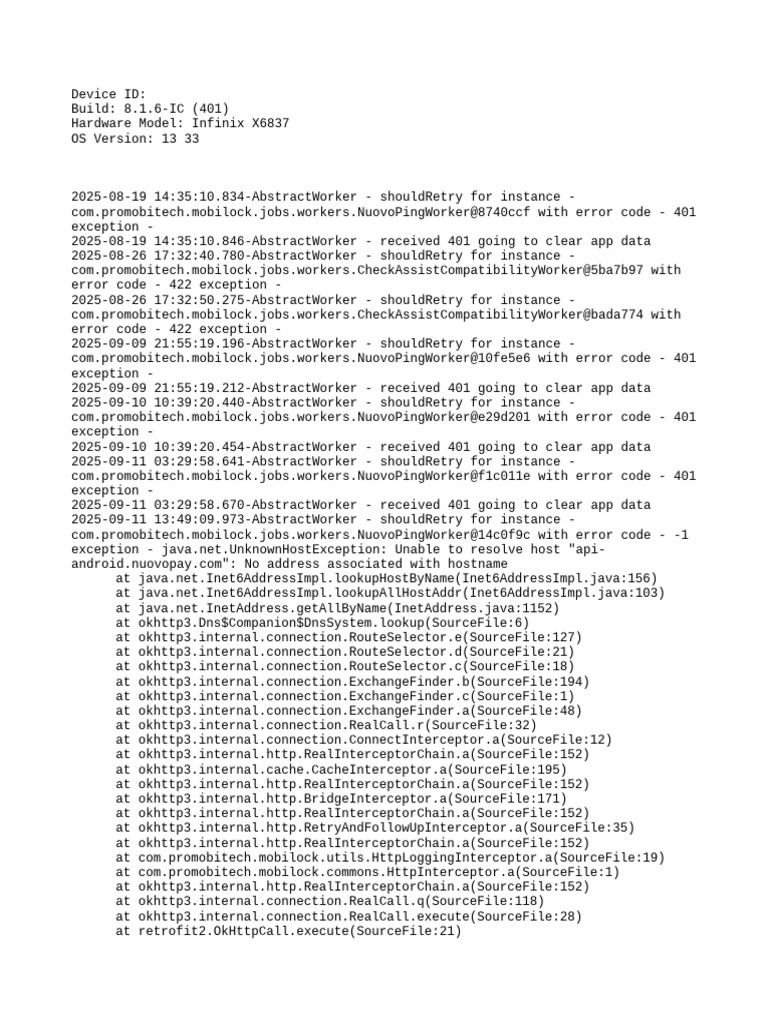 Nuovo Log1 | PDF | Java (Programming Language) | Domain Name System