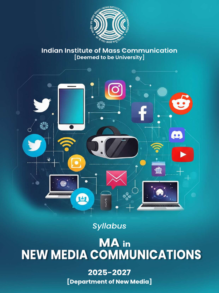 MA in New Media Communications Syllabus | PDF | Artificial Intelligence ...