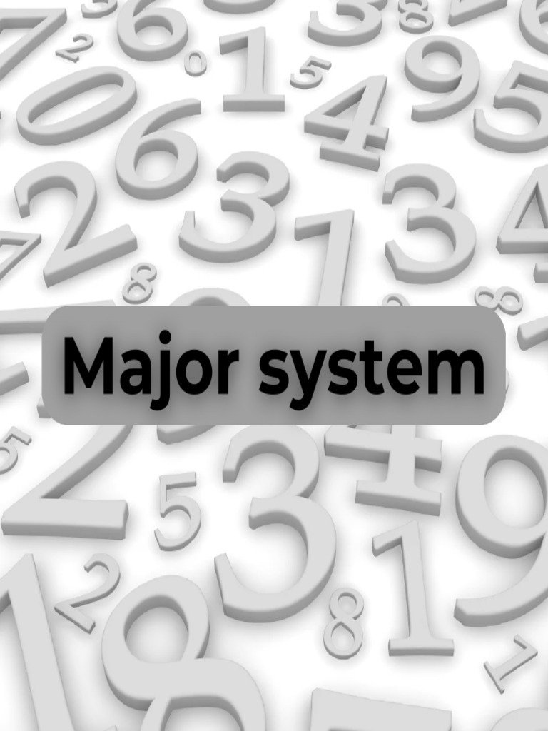 2.1-Dars. Major System | PDF