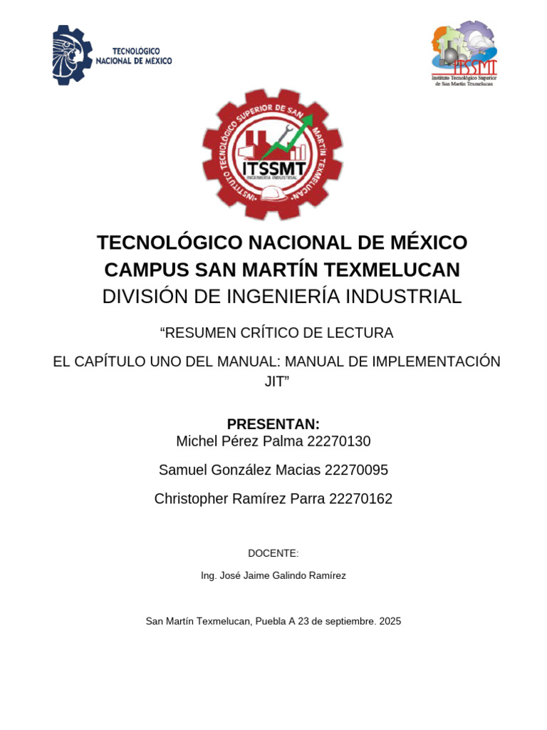 Análisis del JIT en la Manufactura Moderna | PDF | Lean Manufacturing ...