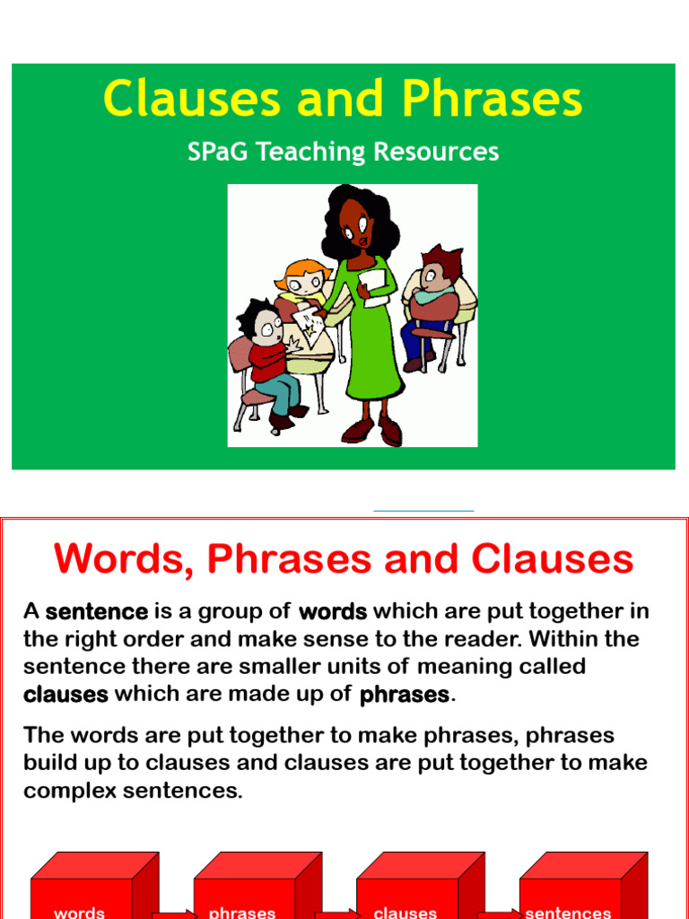 Understanding Clauses and Phrases | PDF | Phrase | Verb
