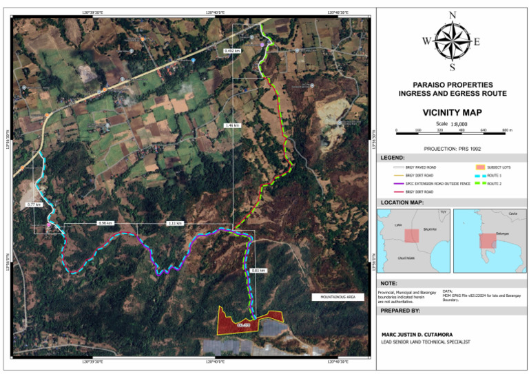 Paraiso Lots Ingress Egress Route v4 | PDF