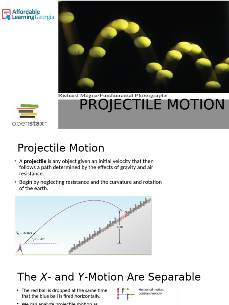 Chapter4.ProjectileMotion.openStax.pptx (1) | PDF