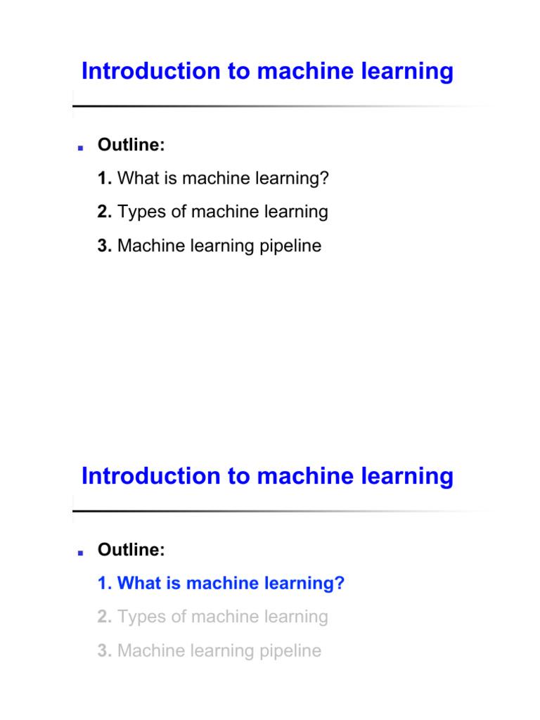 Lecture3-IntroML | PDF | Machine Learning | Artificial Intelligence