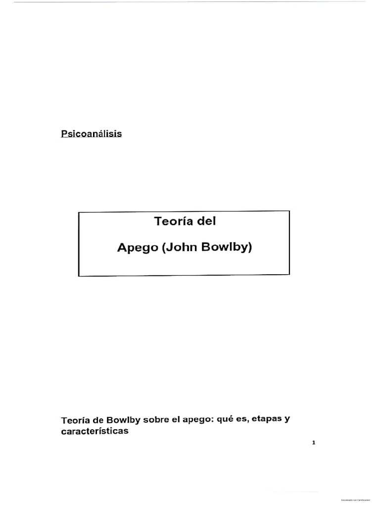 Bowlby | PDF