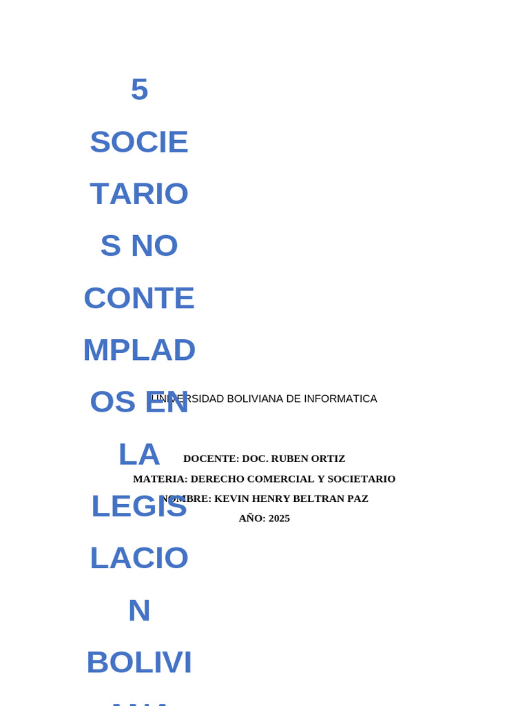 Trabajo Practico 1era Etapa Kevin Henry Beltran Paz | PDF | Sociedad ...