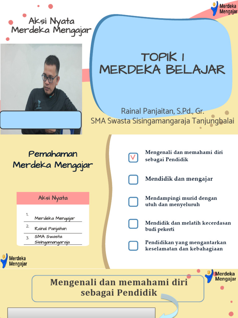 Aksi Nyata Kurikulum Merdeka - Rainal Panjaitan, S.pd.,Gr. | PDF