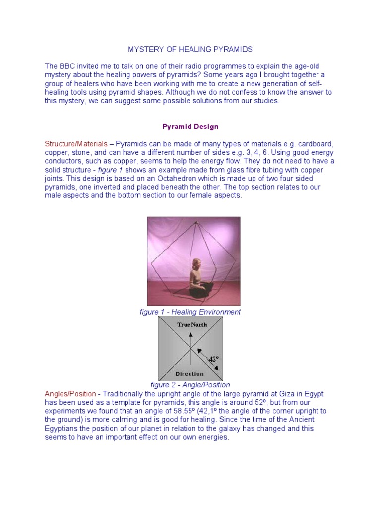 Healing Powers of Pyramids Explained | PDF | Prana | Stress (Biology)