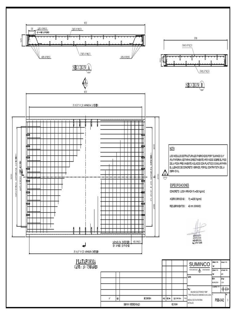 Plano Modulo Plataforma BL 4200mm.42 x 3,20m | PDF