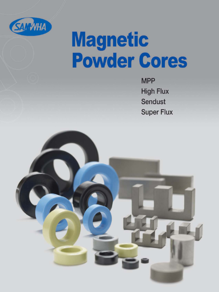 Powder Core Magnetic Characteristics Guide | PDF | Inductor | Inductance