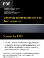 Definición y Propósito de TPS | PDF | Sistema de informacion | Información