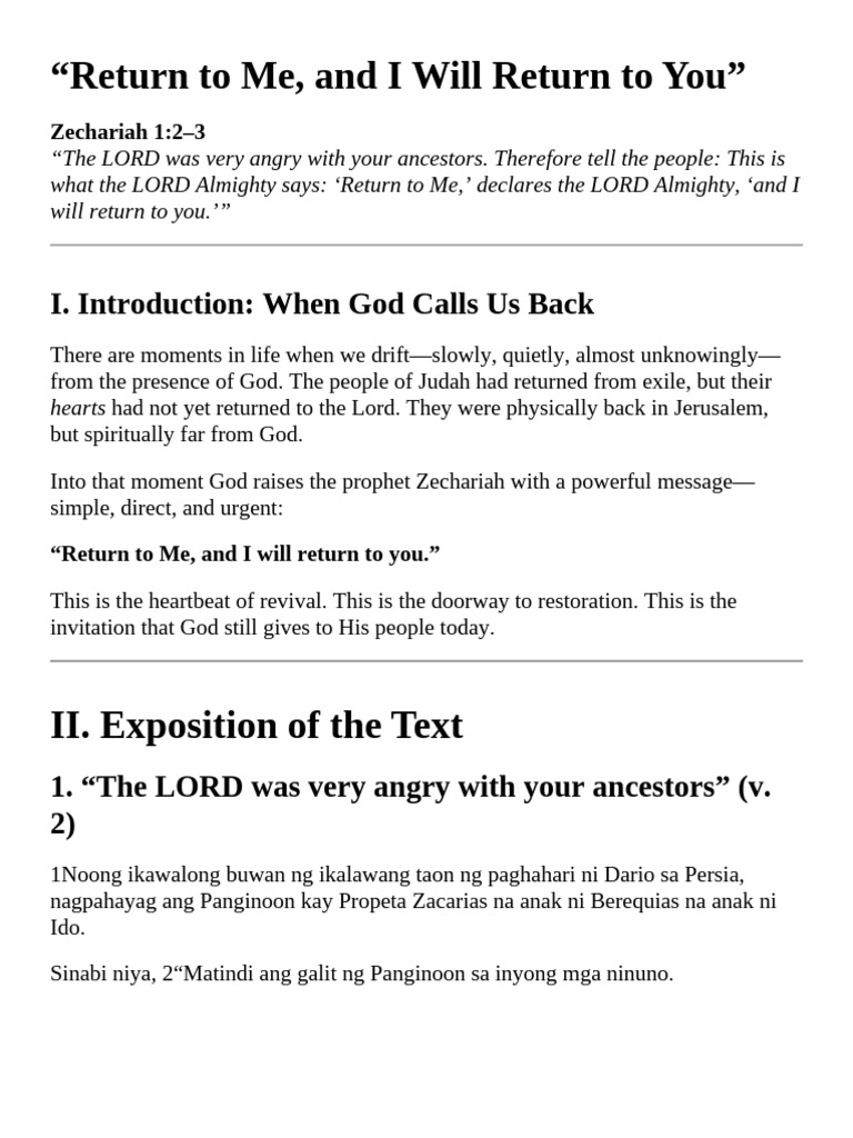 Return to Me | PDF | Anger | God