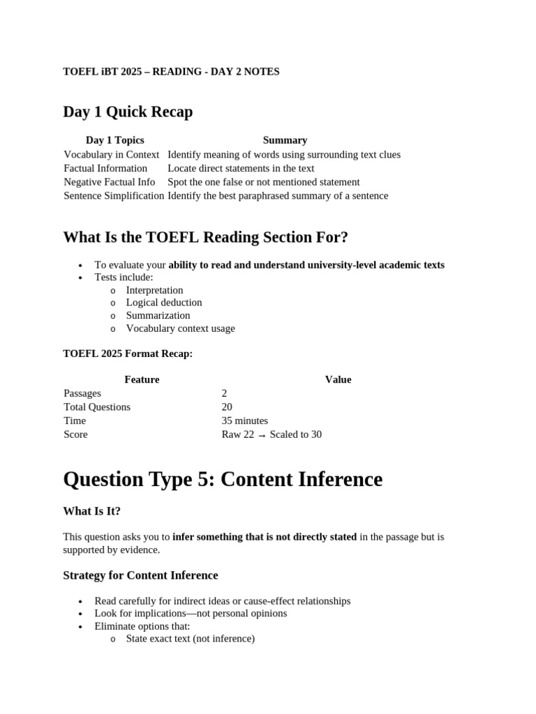 1.1 TOEFL Reading Day 2 Notes | PDF | Beekeeping | Agriculture