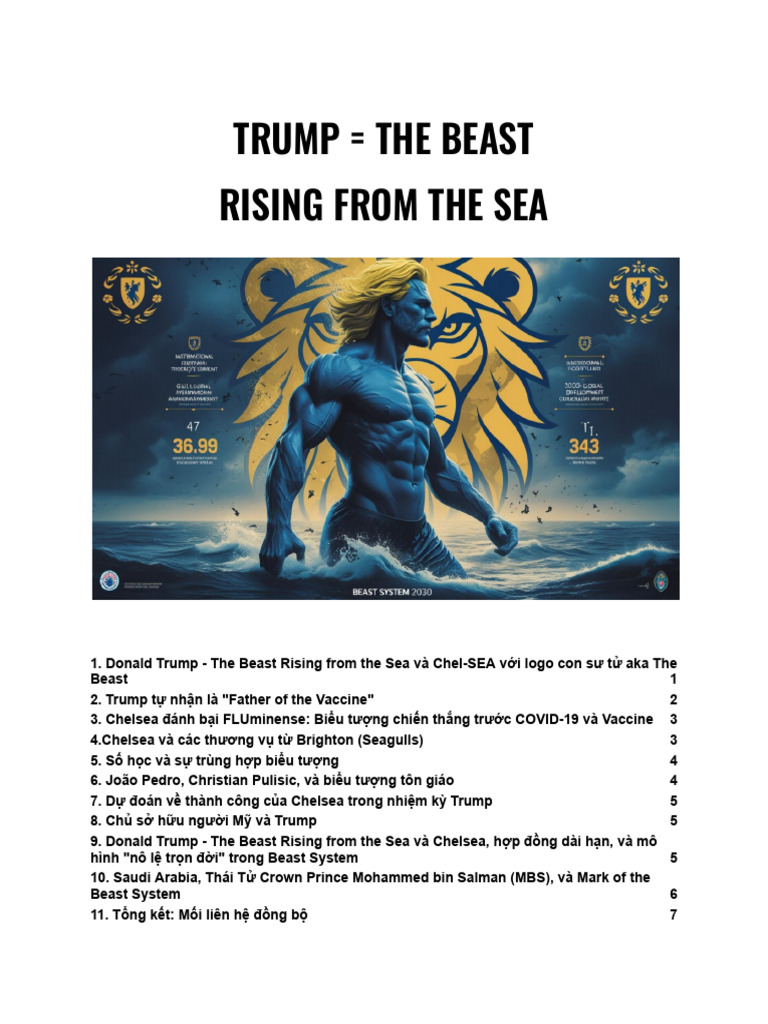 TRUMP = THE BEAST RISING FROM THE SEA | PDF