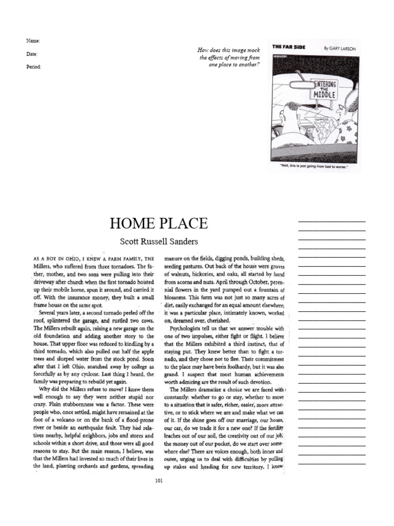 Homeplace - Scott Russell Sanders | PDF