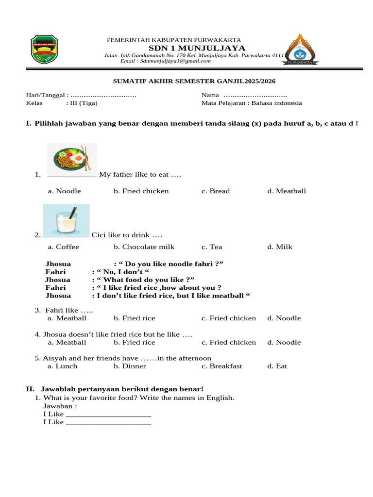 Bahasa Inggris Pdf Meal Cooking